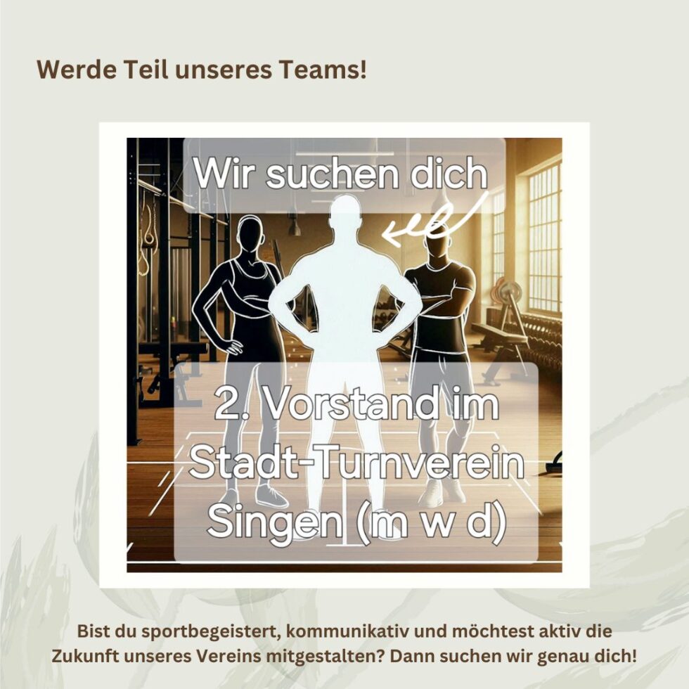 Werde Teil unseres Teams! - StTV Singen